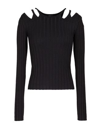8 by YOOX RIBBED-KNIT LONG-SLEEVED SWEATER