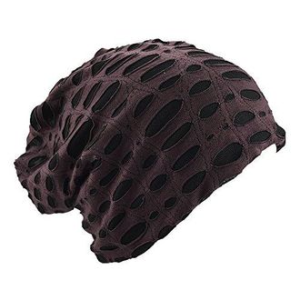 Miobo Bonnet Unisex pour homme et femme - Avec doublure - En couleur unique - Tendance - Marron - Taille unique