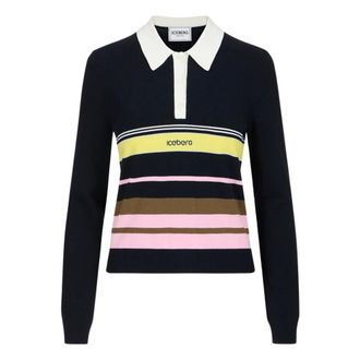 Iceberg Femme, Tops, Multicolore, Taille: 38 FR Pull Polo Ray&eacute;