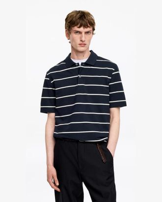 Arket Pikee-Poloshirt -Blau