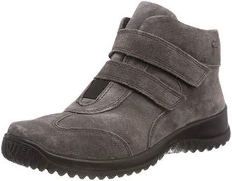 Legero Femme Demi-Botte Souple Baskets Hautes, Gris fumé 23, 41 EU