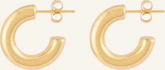 LULU Copenhagen Lulu Copenhagen Creolen Non Hoops Chunky Small Aus 925er Sterlingsilber gold