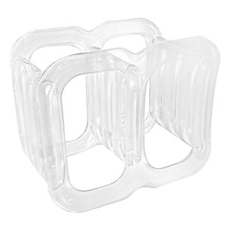 Cabilock VILLFUL Transparentes Aufblasbares Schuhregal Schuhablage 2 Lagiger Schuhhalter Hausschuheregal Haushaltsschuhregal Organizer Wohnzimmerschuhregal Pla