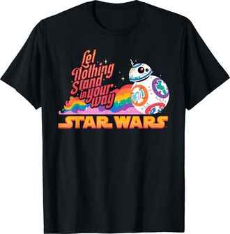 Star Wars Pride BB-8 Let Nothing Stand in Your Way Rainbow T-Shirt