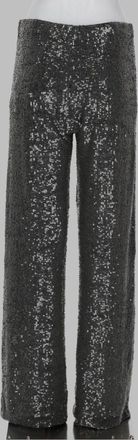 P.A.R.O.S.H. Sequin-Embellished Trousers - Gray