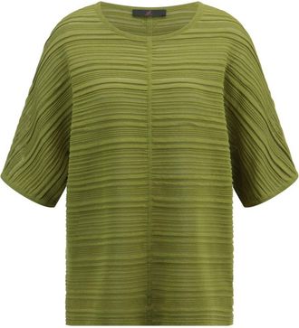 Emilia Lay Rundhals-Pullover Emilia Lay gr&uuml;n