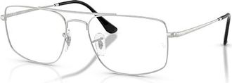 Ray-Ban Explorer IIi Optics Silber Fassung Klar Glas Polarisiert 56-18
