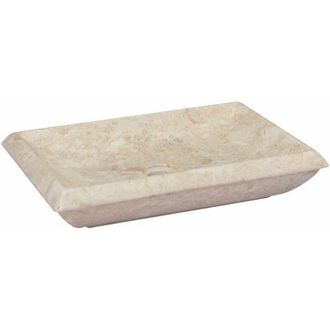vidaXL Waschbecken Creme 50x35x10 cm Marmor vidaXL