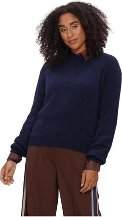 Pom Amsterdam Milou Pullover - - Knitwear - Damen - Blau - XL
