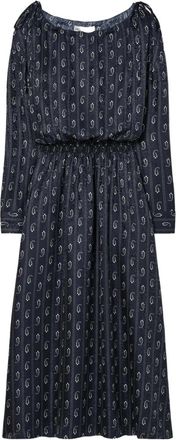 Tory Burch robe à imprimé cachemire - Bleu