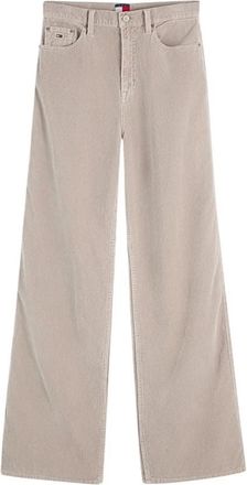 Tommy Jeans Hoch taillierte gerade Cordhosen - - Trousers - Damen - Beige - W25