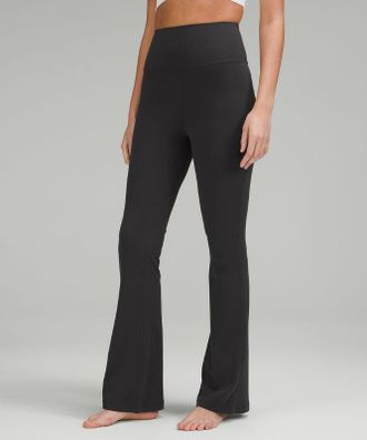 lululemon Pantalon Groove &eacute;vas&eacute; taille tr&egrave;s haute Nulu pour Femmes - Gris - Taille 12