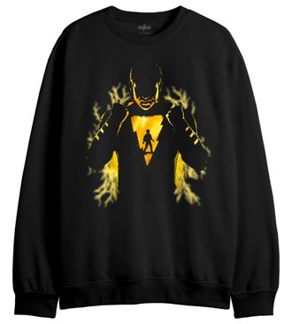 DC Comics Herren Meshazmsw001 Sweatshirt, Schwarz, S