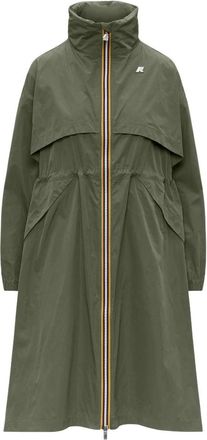 K-Way Femme, Manteaux, Vert, Taille: 46 FR Aube Memory Touch Jacket