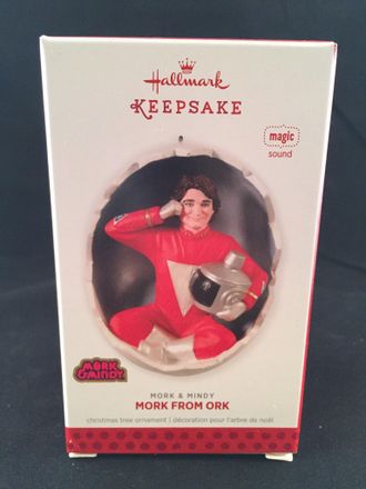 Hallmark 1 x Mork vom Ork - Mork vom Ork 2013 Deko-Figur aus Kunststoff, H&auml;ngend, Rot, Weihnachten, Gefunden im Bild, Fernsehsendung