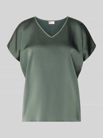 Vera Mont Blusenshirt aus Satin mit V-Ausschnitt