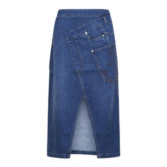 J.W.Anderson A-Linien-Rock - - Skirts - Damen - Blau - XS