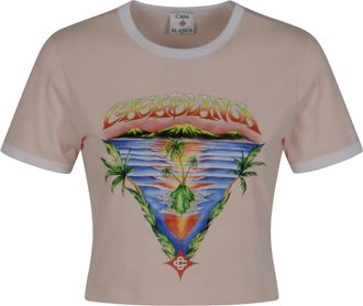 Casablanca Femme, Tops, Multicolore, Taille: 36 FR Innocence Triangle Baby Tee