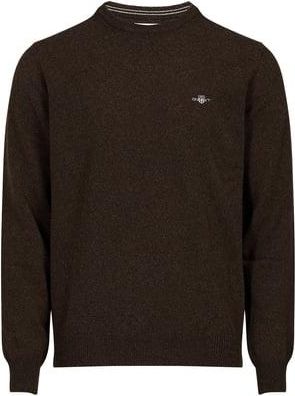 GANT Pull col rond droit uni en laine