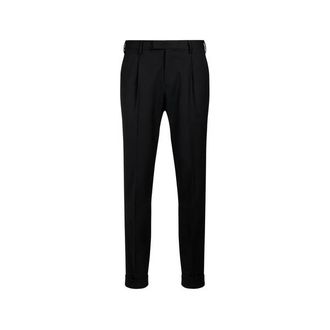 PT01 Pantalon slim en laine m&eacute;lang&eacute;e