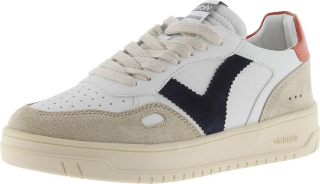 Victoria Low-Top Unisex Seúl Leder-Effekt & Farbige & Spaltleder Teile ...