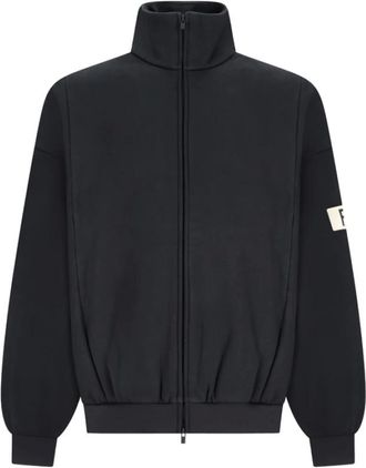 Fear of God Homme, Sweatshirts et sweats &agrave; capuche, Noir, Taille: M Track Jacket