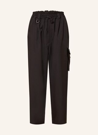 Yohji Yamamoto Cargohose Sport Uinform Regular Fit schwarz