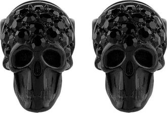 Philipp Plein unisex, Accessoires, Noir, Taille: ONE Size Skull Earrings