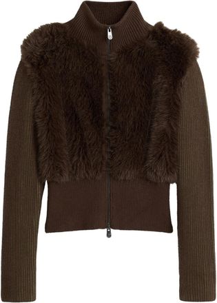 Desigual KNIT SWEATER WITH FUR