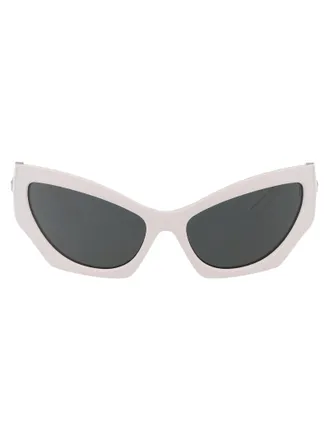 Versace 0VE4450 Cat-Eye Dark Lens Sunglasses - White