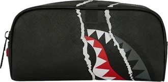 Sprayground Center Rip Revealing Gray Check Pouch - - Sport - Herren - Schwarzk - ONE SIZE