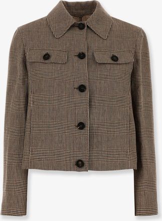 Brunello Cucinelli Cropped linen jacket - BRUNELLO CUCINELLI - gender_Woman