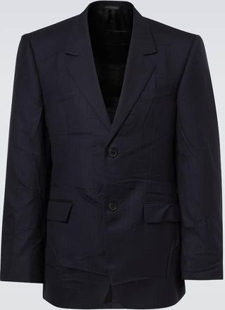Balenciaga Blazer rayé en laine