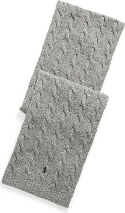 Polo Ralph Lauren &Eacute;charpe en laine et cachemire - Homme - Accessoires - Gris - Taille: ONE Size
