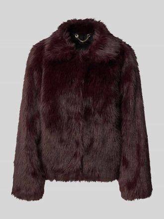 s.Oliver Black Label Webpelzjacke mit verdeckter Knopfleiste