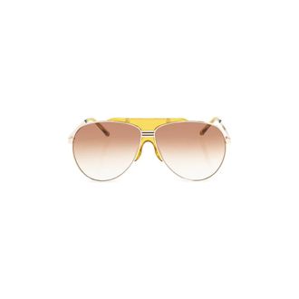 The Attico Aviator Sonnenbrille - - Accessories - Damen - Gelb - ONE SIZE
