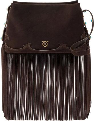 Pinko Pinko, Femme, Sacs, Brun, Taille: ONE Size One, Two, Three Bag