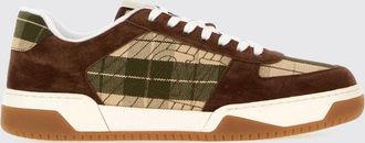 Valentino Garavani Baskets Sparry en daim et tissu &agrave; carreaux avec VLogo Signature