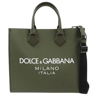 Dolce & Gabbana Pre-owned Nylon Leather Shoulder Bag - - Pre-owned - Damen - Gr&uuml;n - ONE SIZE