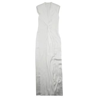 Max Mara Femme, Robes, Blanc, Taille: 36 FR Pilard Maxi Dress