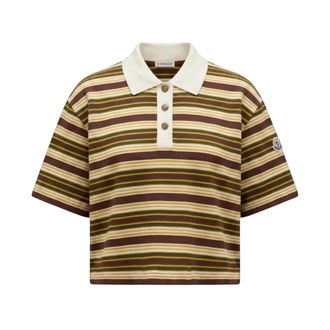 Moncler Gestreiftes Poloshirt - - Tops - Herren - Mehrfarbig - M