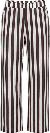 STUDIO UNTOLD Schlupfhose Hose wide Legs Musselin Streifen Elastikbund