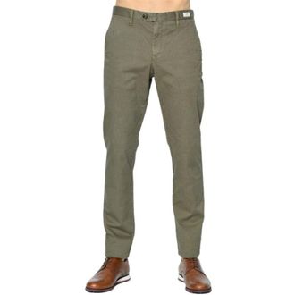 Tommy Hilfiger Geometrische Baumwoll-Chino-Hose - - Trousers - Herren - Gr&uuml;n - W38