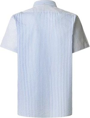 Fa&ccedil;onnable Chemise manches courtes &agrave; rayures en coton