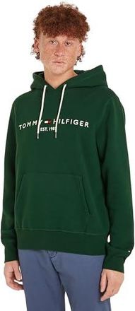 Tommy Hilfiger Sweat à Capuche Logo Tommy avec Capuche, Vert (Ornamental Green), XXL