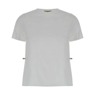 Herno Femme, Blouses et Chemises, Blanc, Taille: 38 FR T-shirt en jersey de coton chic et taffetas techno nouveau