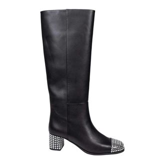 Michael Kors Matilda Lederstiefel mit Schmucksteinen - - Shoes - Damen - Schwarzk - 36 EU