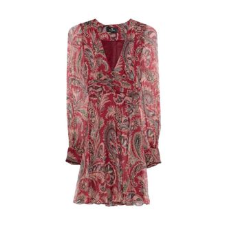 Etro Seiden-Minikleid mit Paisley-Print - - Dresses - Damen - Mehrfarbig - S