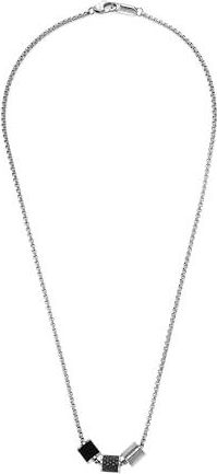 Emporio Armani Collier Pour Hommes, 52.5 Cm Collier En Acier Inoxydable Argenté, EGS2383020