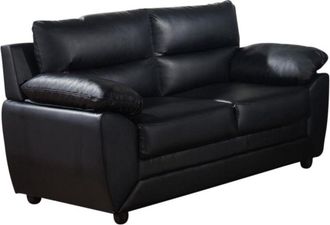 Vente-Unique Vente-unique - Canapé 2 places manoa en simili - Noir